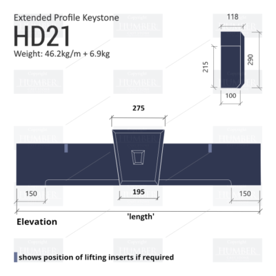 Chamfered Decorative Keystone Window Head – Humber Cast Stone