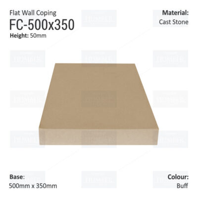 Flat Coping – 500mm x 350mm – Humber Cast Stone
