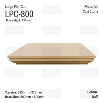 Wentworth Pier Cap – 800mm x 800mm – Humber Cast Stone