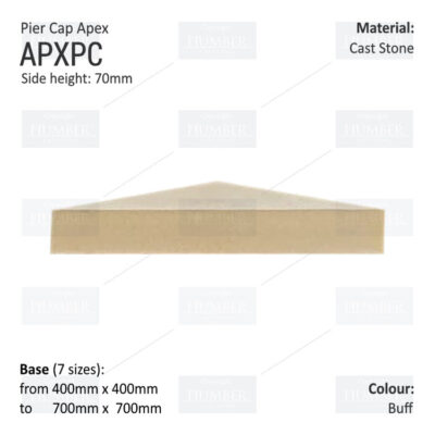 Apex Pier Cap 400mm x 400mm – Humber Cast Stone