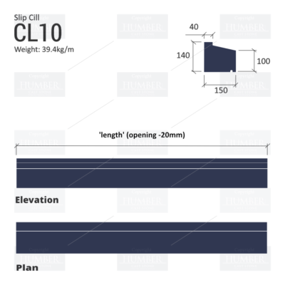 SLIP WINDOWS CILLS CL10 – Humber Cast Stone