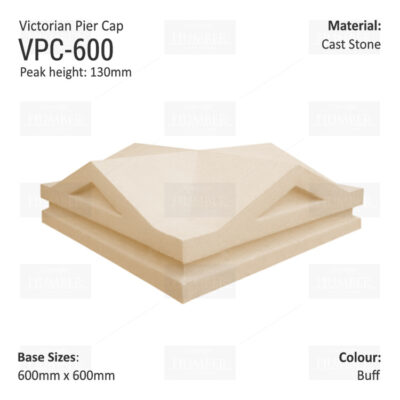Victorian Pier Cap 600mm x 600mm – Humber Cast Stone