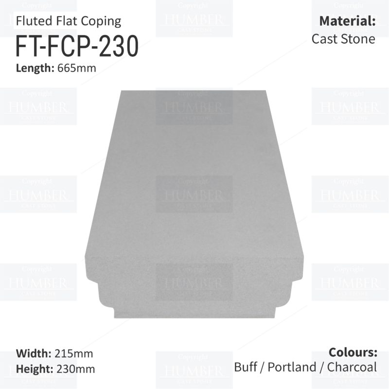 Fluted Wall Coping – Humber Cast Stone