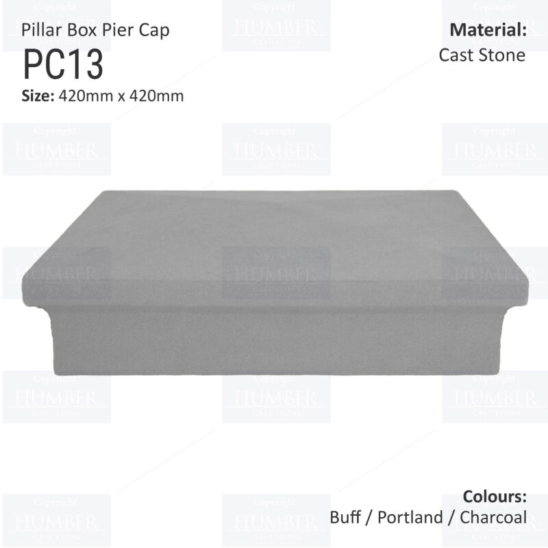 Pillar Box Pier Cap 420mm x 420mm – Humber Cast Stone