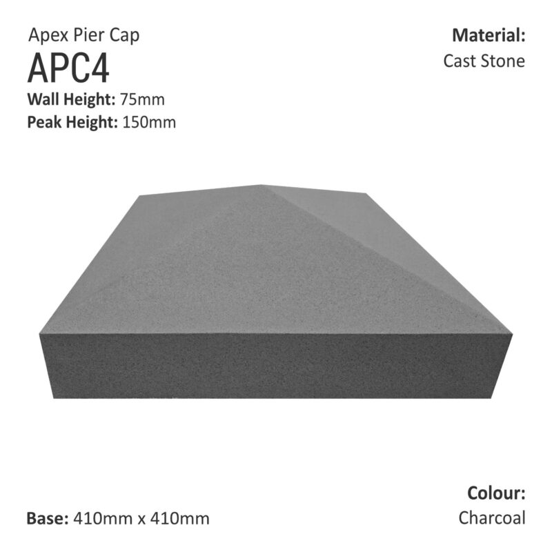 Apex Pier Cap 410mm x 410mm – Humber Cast Stone