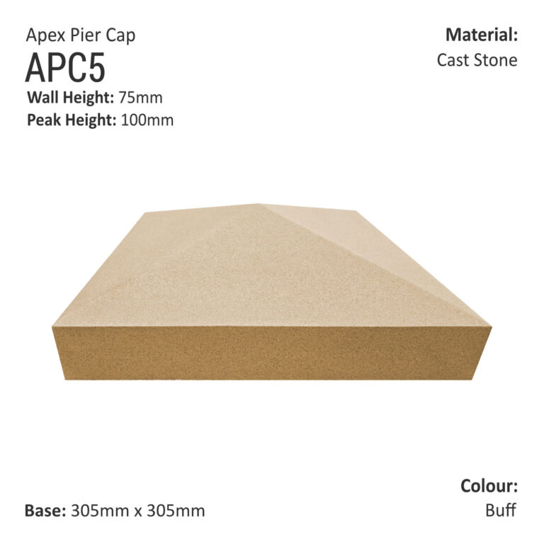 Apex Pier Cap 305mm x 305mm – Humber Cast Stone
