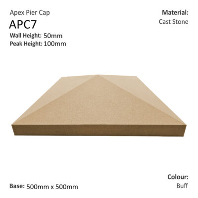 Apex Pier Cap 500mm x 500mm – Humber Cast Stone